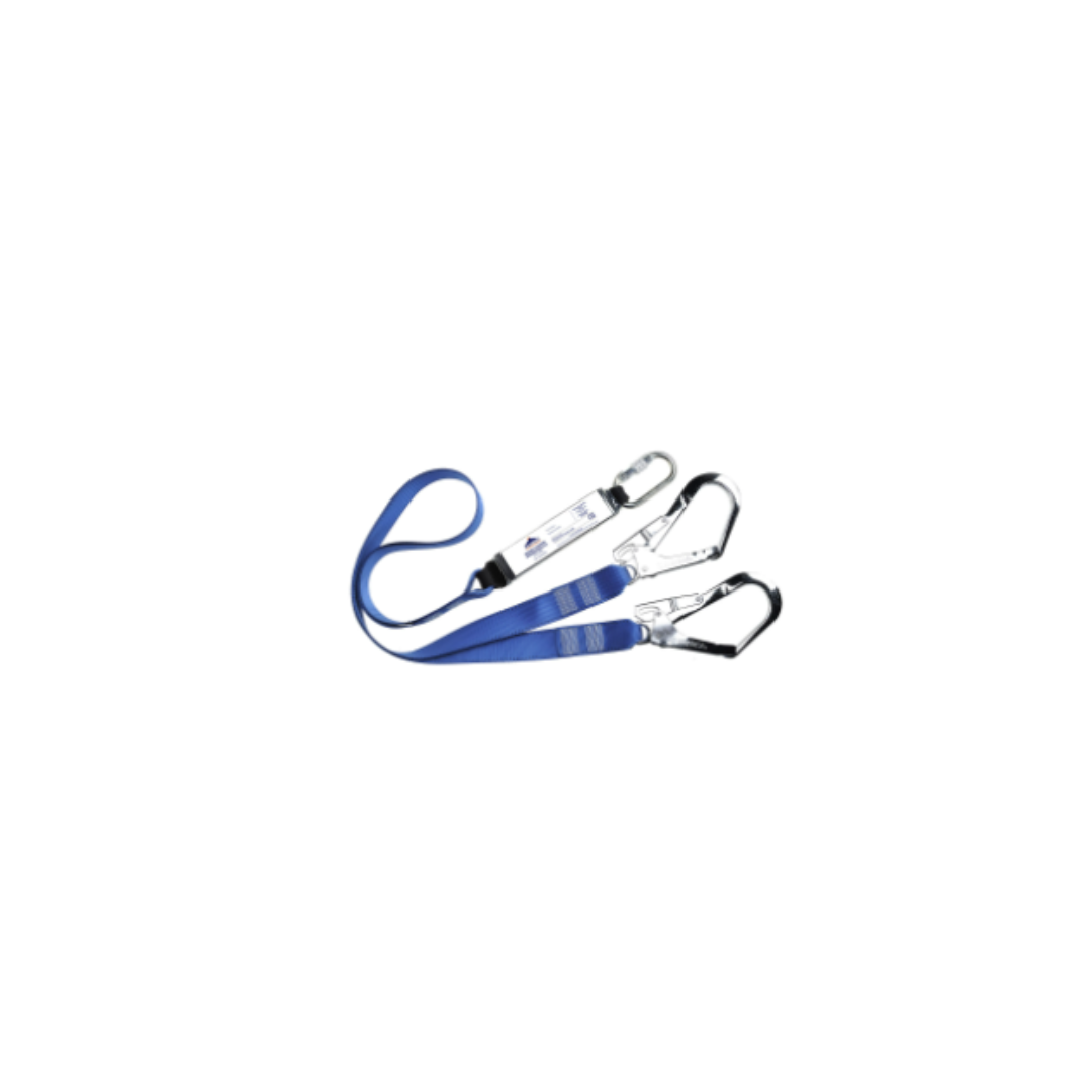 FP51 - Double Webbing 1.8m Lanyard With Shock Absorber Royal Blue ...